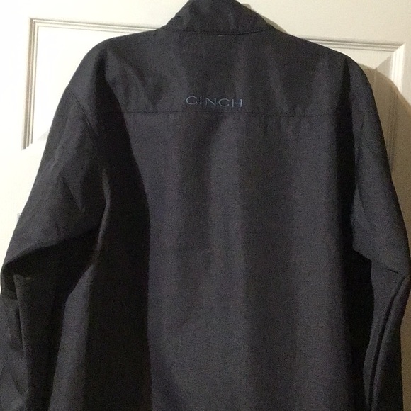 Cinch | Jackets & Coats | Nwt Cinch Logo Texture Zipfront Bonded Jacket ...